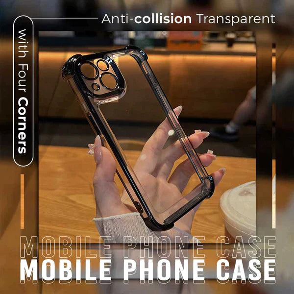 Anti-Collision Transparent Mobile Phone Case with Four Corners – lifestylie